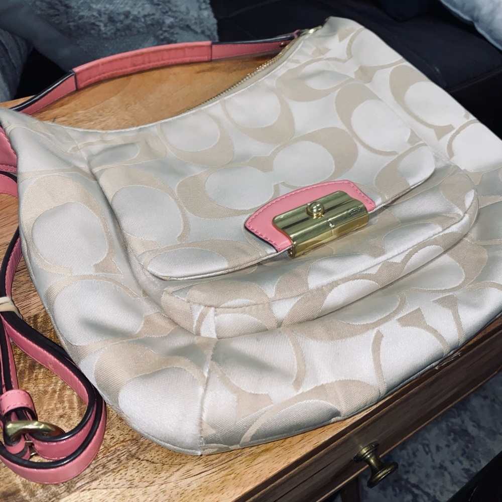 Coach Kristin Signature Puffy Hobo Bag Crossbody Remo… - Gem